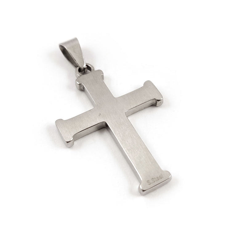 Solid Stainless Steel Modern Cross Pendant | Made in Greece – Sirioti ...